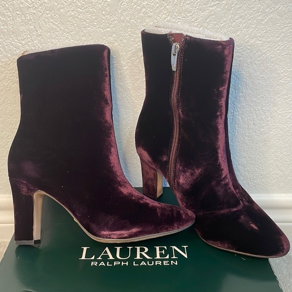 Lauren Ralph Lauren | Shoes | New Ralph Lauren Bridgette Red Velvet ...